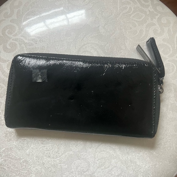 Bags | Item Faux Leather Zip Up Wallet | Poshmark